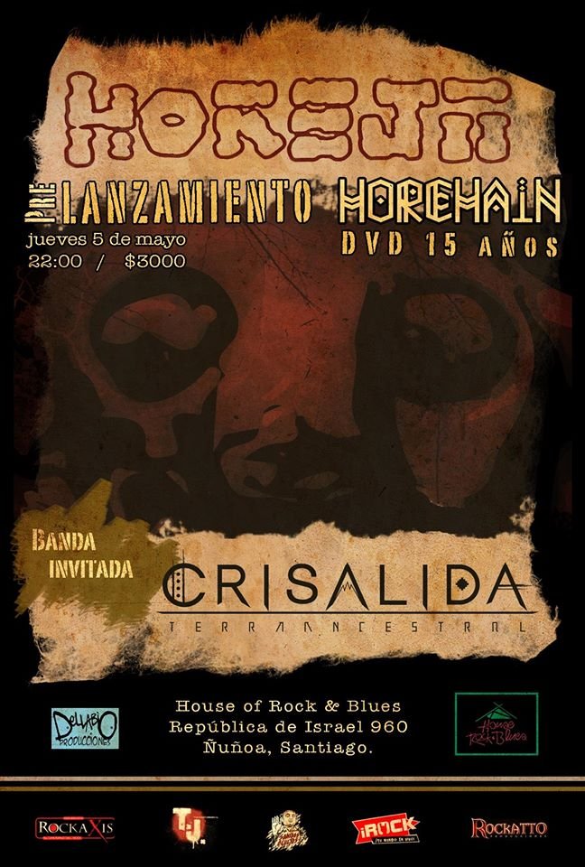 Horeja realizará pre-lanzamiento de su DVD de 15 años junto a Crisálida ...