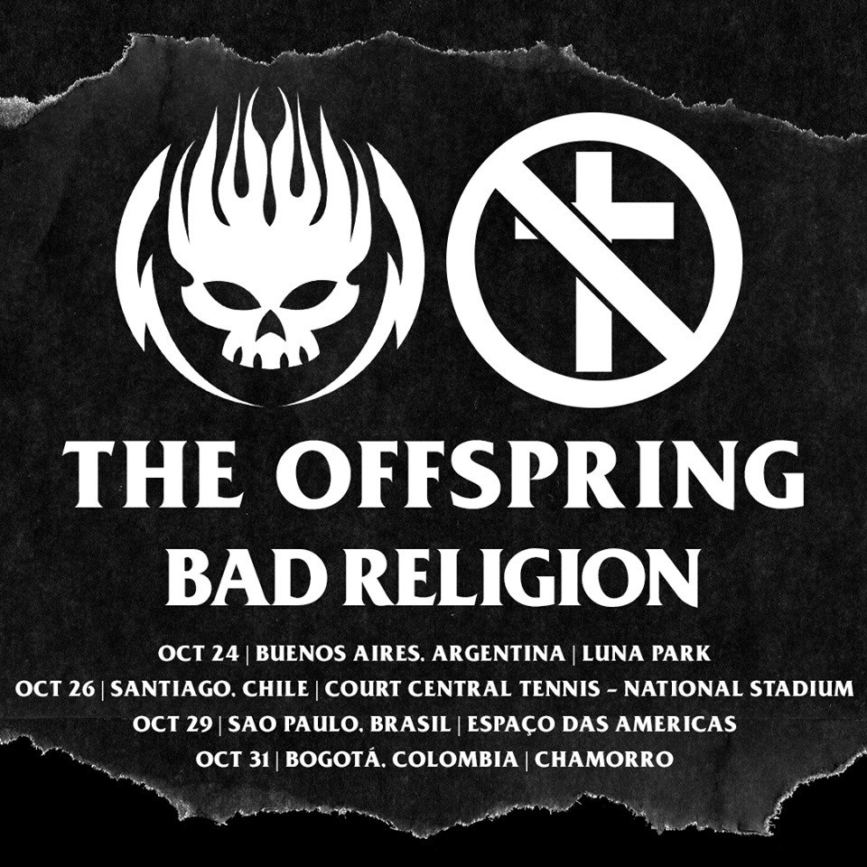 The Offspring regresa a Chile junto a Bad Religion | iRock.CL